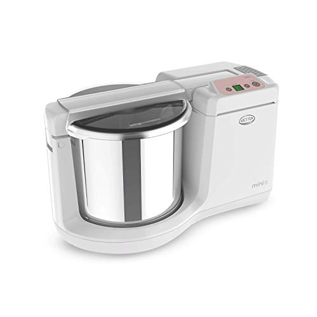 Elgi Ultra Ultra Mini T Table Top 1.25L Wet Grinder with Atta Kneader & Digital Timer, 110-volt (New Model), white