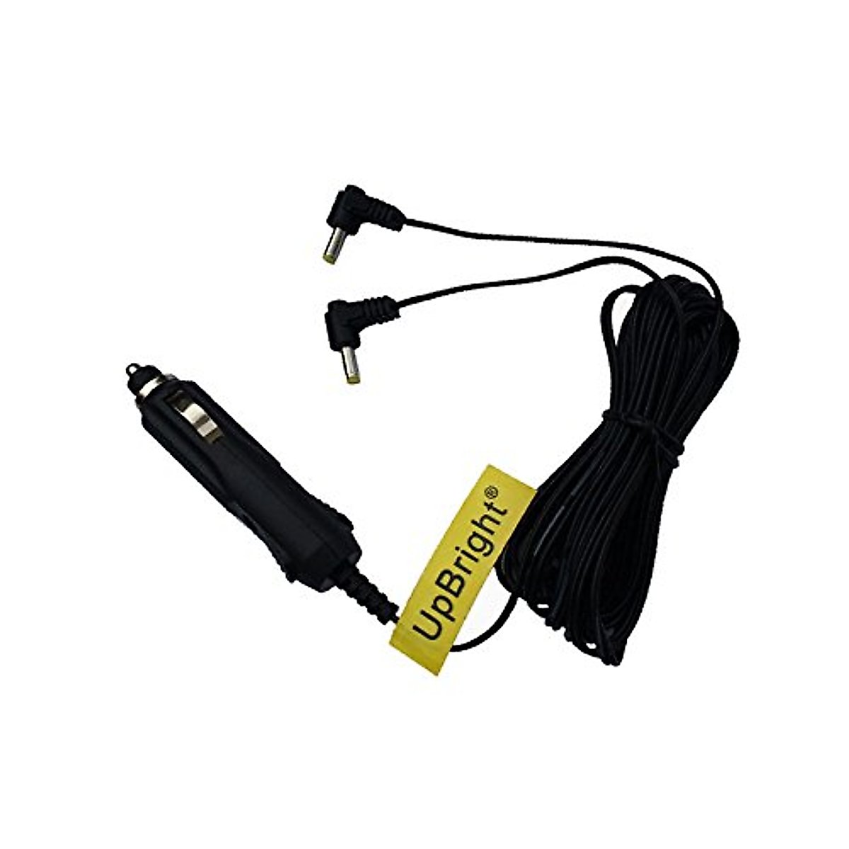UpBright® New Car 2 Output 12V DC Adapter Replacement for Naxa Npd-1002 Npd-702 Npd-950 Npdt-750 Npdt-951 Npdt-950 Npd-1003 Npd-703 Npd-952 TFT Swivel Screen Portable DVD Player Power Supply Charger