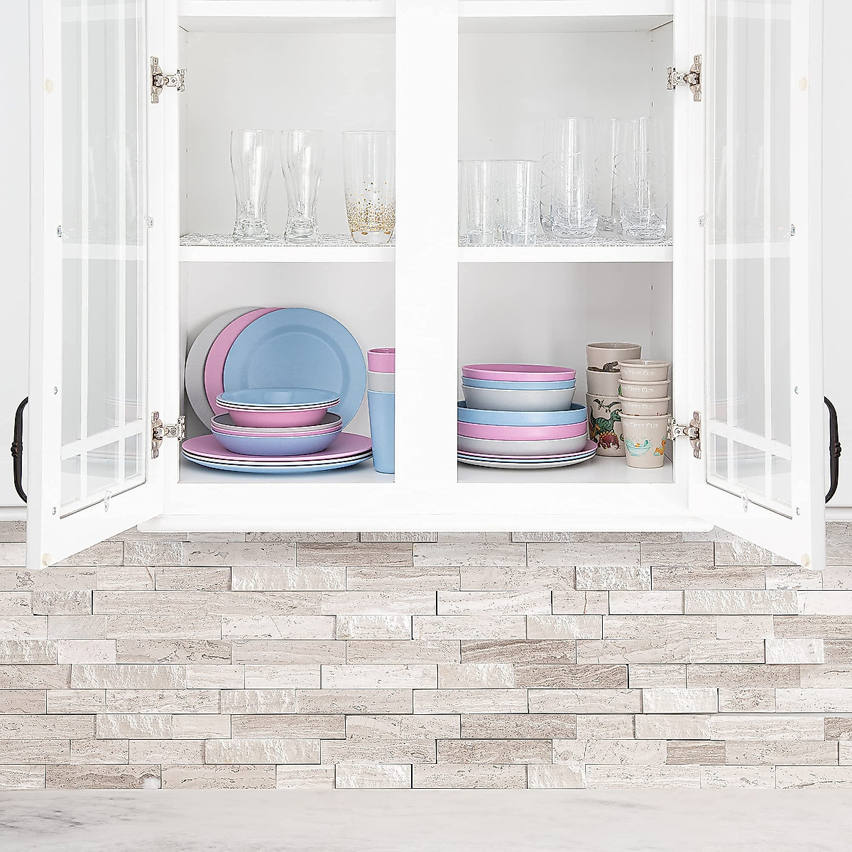 Bamboo Bowls - Set of 6-18 oz Bamboo Dishes for Kids & Adults - Dishwasher Safe Eco Friendly Baby Bowls for Self Feeding, Toddler Bowls for Snack, BPA Free Bowls for Kids Cereal, Camping Dinnerware