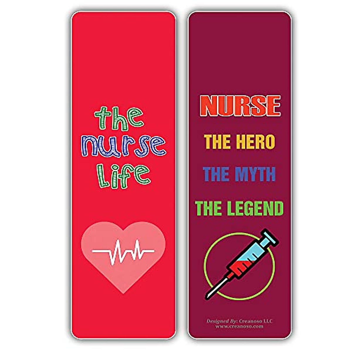 I am a Nurse Bookmarks (60-Pack) – Daily Inspirational Card Set – Interesting Book Page Clippers – Great Gifts for Nurses and Aspiring Nurses