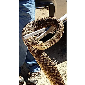 Fnova 52" Professional Snake Tongs, Most Advanced All-in-One Snake Catcher with Patented Built-in Spring Mechanism, No Extra Repair Kit Needed, Aluminum Alloy Body, Wide Jaw ，Blue