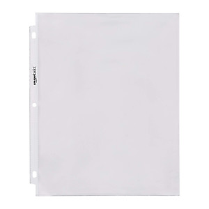 Amazon Basics Sheet Protector - Heavy Duty, Non-Glare, 100-Pack