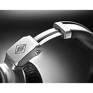 Neumann NDH 30 Dynamic Open-Back Headphone for Professional Mixing, Mastering, Twitch, YouTube, Podcast, Production, High Definition Music Listening, Titanium (509111) Large