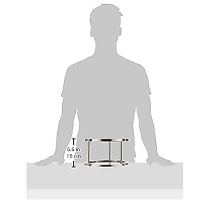 Estilo Stainless Steel 2-Tier Lazy Susan Organizer | 360-Degree Lazy Susan Turntable Organizer | Rotating/Spinning Organizer Storage | Food, Kitchen, Pantry, Spice, Medicine, Bathroom Cabinet Rack