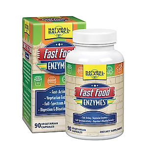 Natural Balance Fast Food Enzymes, 90-Capsules