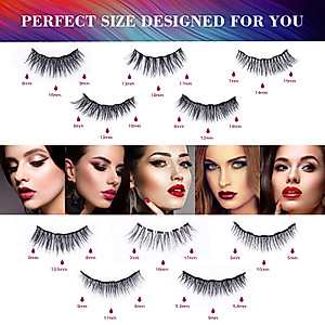 EverNice 2021 Upgraded Magnetic Eyelashes with Eyeliner, 10 Pairs Magnetic eyelashes,with Tweezers and Mirror Box Easy to Carry