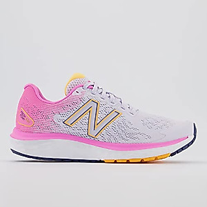 New Balance Women's Fresh Foam 680 V7 Running Shoe, Libra/Vibrant Pink/Night Sky, 8 Wide