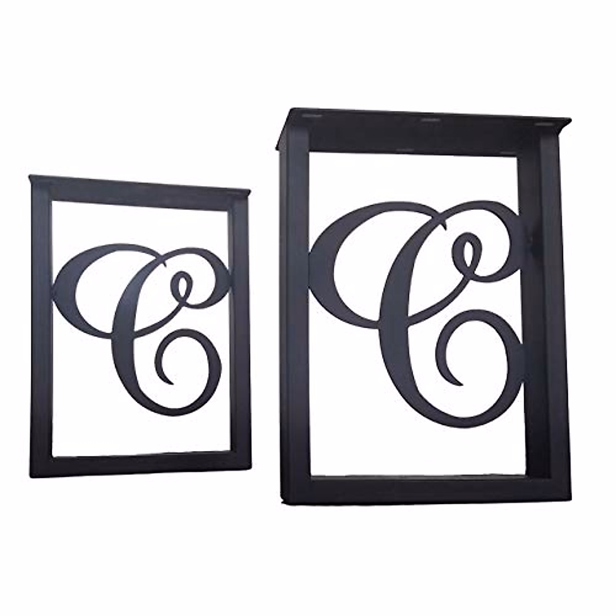 Metal Table Legs, Rectangular Monogram Style - Any Size and Color