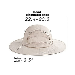 FURTALK Sun Hats for Women Wide Brim UPF 50+ Sun Hat with Ponytail Hole for Women Outdoor Summer Hiking Hat Dark Grey