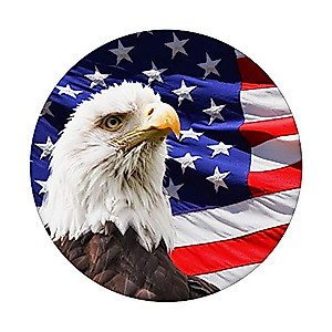 Pop Socket American Flag With Eagle Phone Grip PopSockets PopGrip: Swappable Grip for Phones & Tablets