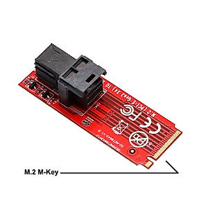 M.2 Mini-SAS HD to U.2 Cable (SFF-8643 to SFF-8639) Connector for U.2 PCIe-NVMe SSD U2 U.2 Kit Cable Included SI-ADA40121