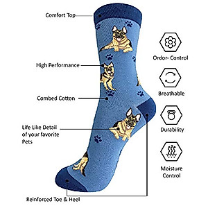 Pet Lover Socks - Fun - All Season - One Size Fits Most - For Women And Men – Dog Gifts (German Shepherd Gifts - Socks)