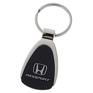 Au-TOMOTIVE GOLD Tear Drop Key Chain for Honda Passport (Black)