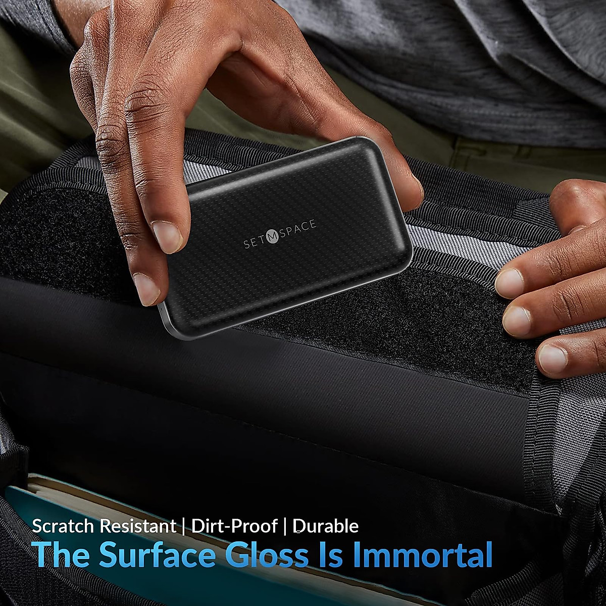 SETMSPACE External Hard Drive, External SSD 1T, Portable Hard Drive 40Gbps | 3126MB/s, USB C Hard Drive for Storage and Backup, High-End Solid State External Hard Drive for Mac, Xbox [LP40-1T]