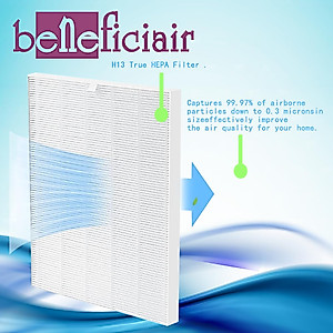 Beneficiair 3-PACK H13 115115 Filters Replacement for C535 Compatible with Winix PlasmaWave 5300 6300 5300-2 6300-2 P300 9000 5000 5000B Air Purifier