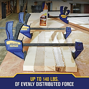 IRWIN QUICK-GRIP Bar Clamps for Woodworking, One-Handed, Mini, 6-Pack (1964749)