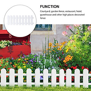 5pcs Christmas Tree Fence White Garden Fence Patio 7.8×19.6inches Yard Fencing Border Flower Plants Tree Guard Lawn Gate Xmas Tree Wedding Party Decoration