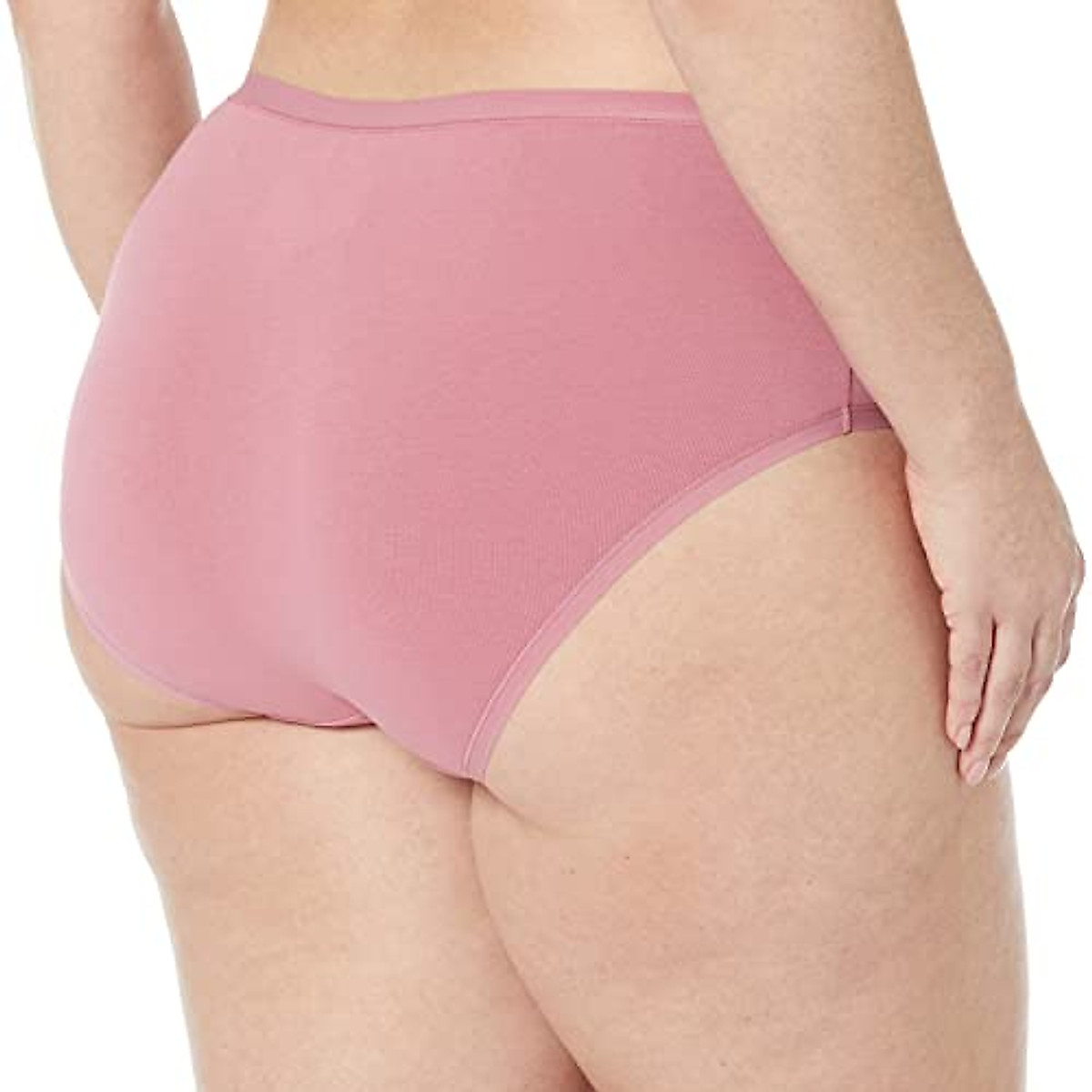 Amazon Essentials Women's Cotton Midi Brief Underwear (Available in Plus Size), Pack of 6, Warm Tones, Large