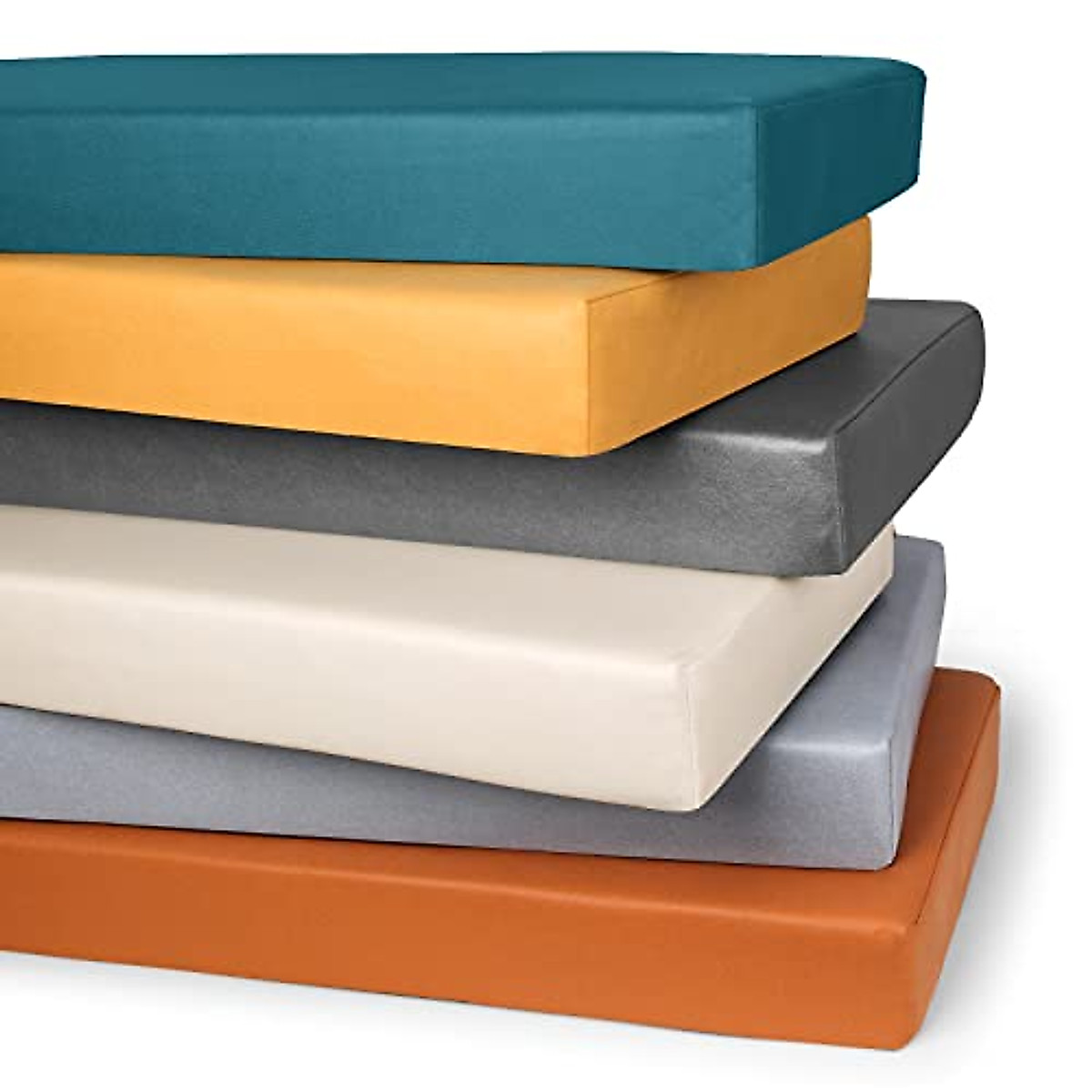 Millsilo Bench Cushion for Indoor Outdoor Furniture, Non-Slip Window Seat Cushions,Piano Shoe Storage Bench Pads, Water Repellent Picnic Kitchen Dining Long Chair Cushion 36x14x4inch Dark Grey