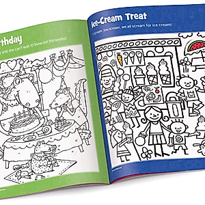 Highlights Hidden Pictures Sticker Fun Sticker Books for Kids Ages 3-6, 4-Pack of Sticker Books, 64 Pages of Seek and Find Sticker Activities, Books Double as Coloring Books, 480+ Stickers, Volume 2