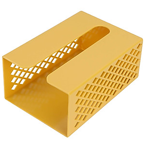 DOITOOL Paper Towel Dispenser Countertop Multifold Paper Towel Holder Hand Towel Dispenser for Home Kitchen Bathroom Restaurant (Yellow)