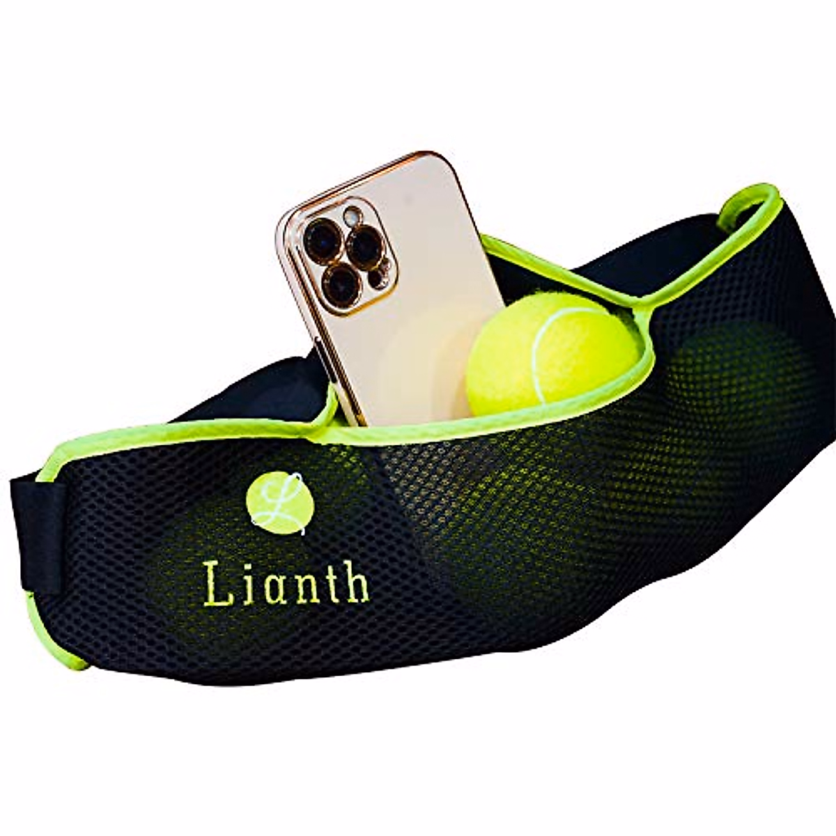 Lianth Tennis Ball Band for Holding Tennis Balls and Pickleballs Running Waist Bag for Women Men Kids…