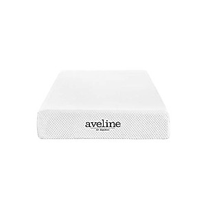Modway Aveline Memory Foam Bed Mattress Conventional, Twin,Firm, White