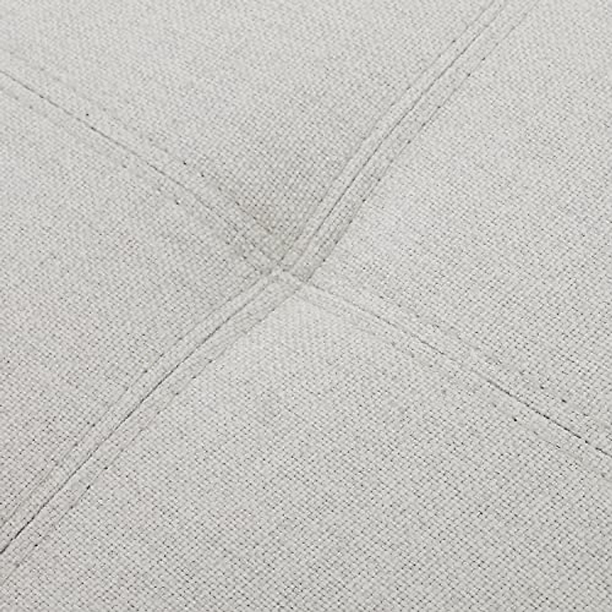 Christopher Knight Home Mission Fabric Storage Ottoman, Light Grey