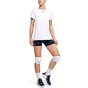 Under Armour Women's Team Shorty 4 , Midnight Navy (410)/White , Large