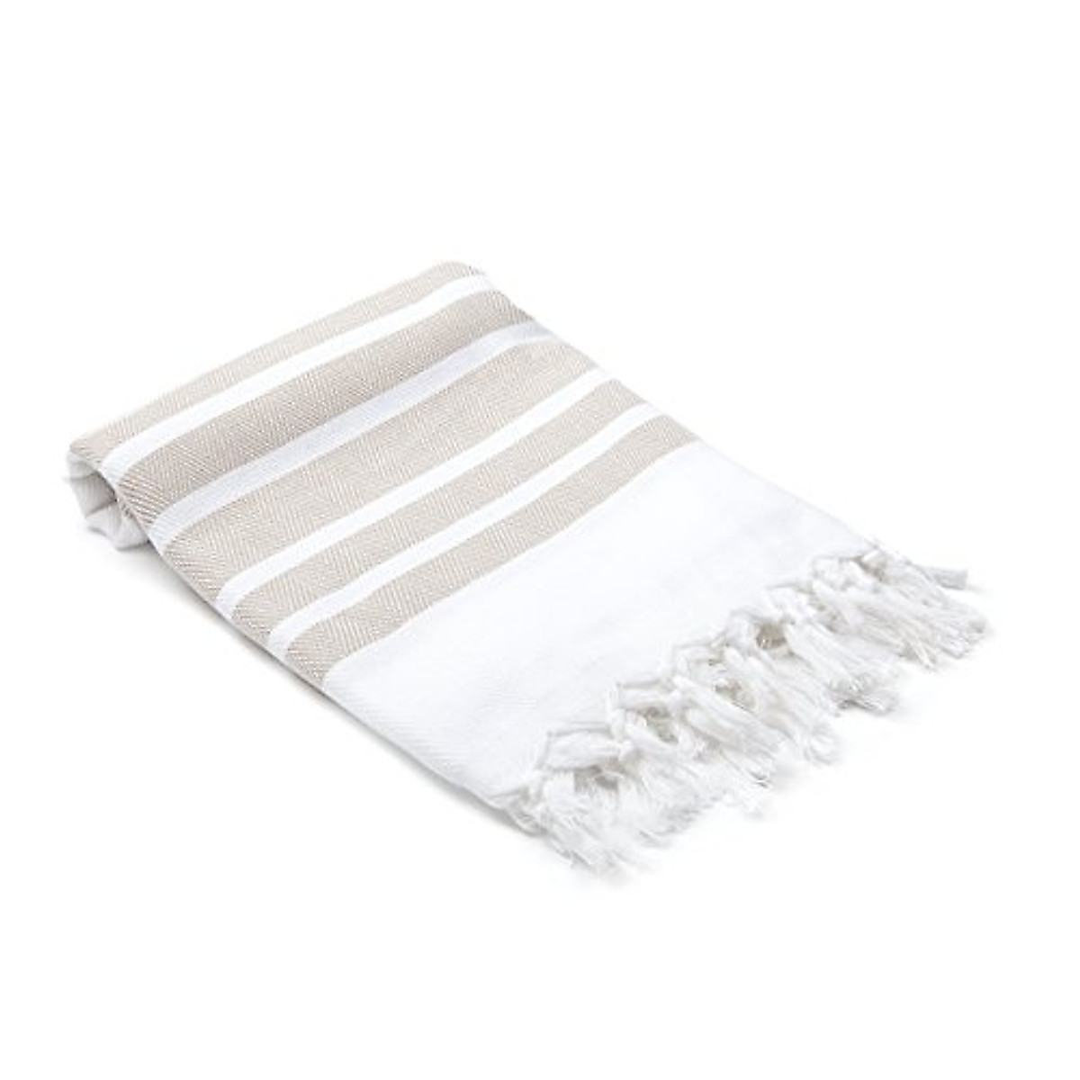 Olive&Linen Herringbone Turkish Hand/Kitchen Towel (Desert Sand)