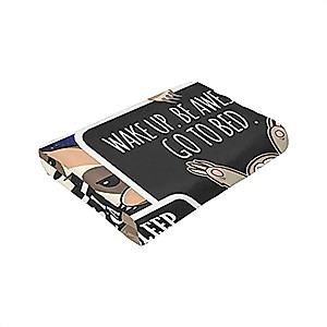 BAIVEAV Sloth Blanket Cute Cartoon Sloth Blanket Throw for Adult Kids Sloth Lover Fleece Blanket 50"x40" Lightweight Flannel Blanket for Couch Bed Sofa