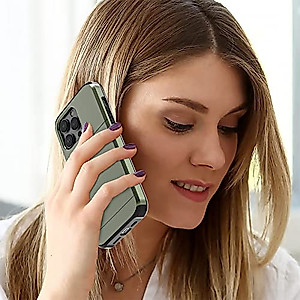 Arichoe for iPhone 14 Pro Wallet Case with Card Holder Heavy Duty Protective Wallet Case with [2 Pack] Screen Protector Shockproof Hidden Card iPhone 14 Pro Wallet Case for Women Men Green