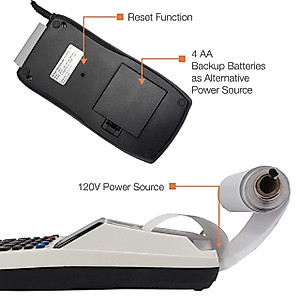 Victor 1205-4 12 Digit Portable Palm/Desktop Commercial Printing Calculator