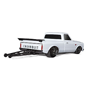 Traxxas 1/10 Scale Drag Slash, White, Fully Assembled, Ready-to-Race® with TQi™ 2.4GHz Radio System, Stability Management®, and Velineon Brushless Power System