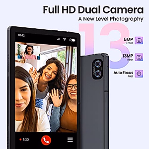 Latest Android 12 Tablet with 8GB RAM 256 ROM 1TB Expand,10.1 Inch Gaming Tablets,2.0GHz Octa-Core Tablet,1920 * 1200 FHD IPS Display,13MP+5MP Dual Camera,2.4/5G Dual Band WiFi+Bluetooth 5.0(Gray)