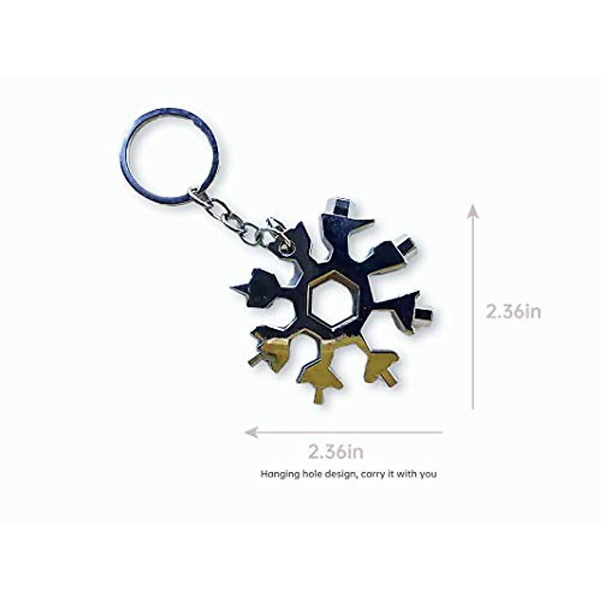 Generic Stainless Steel Snowflakes Multi Tool ,screwdriver,wrench
