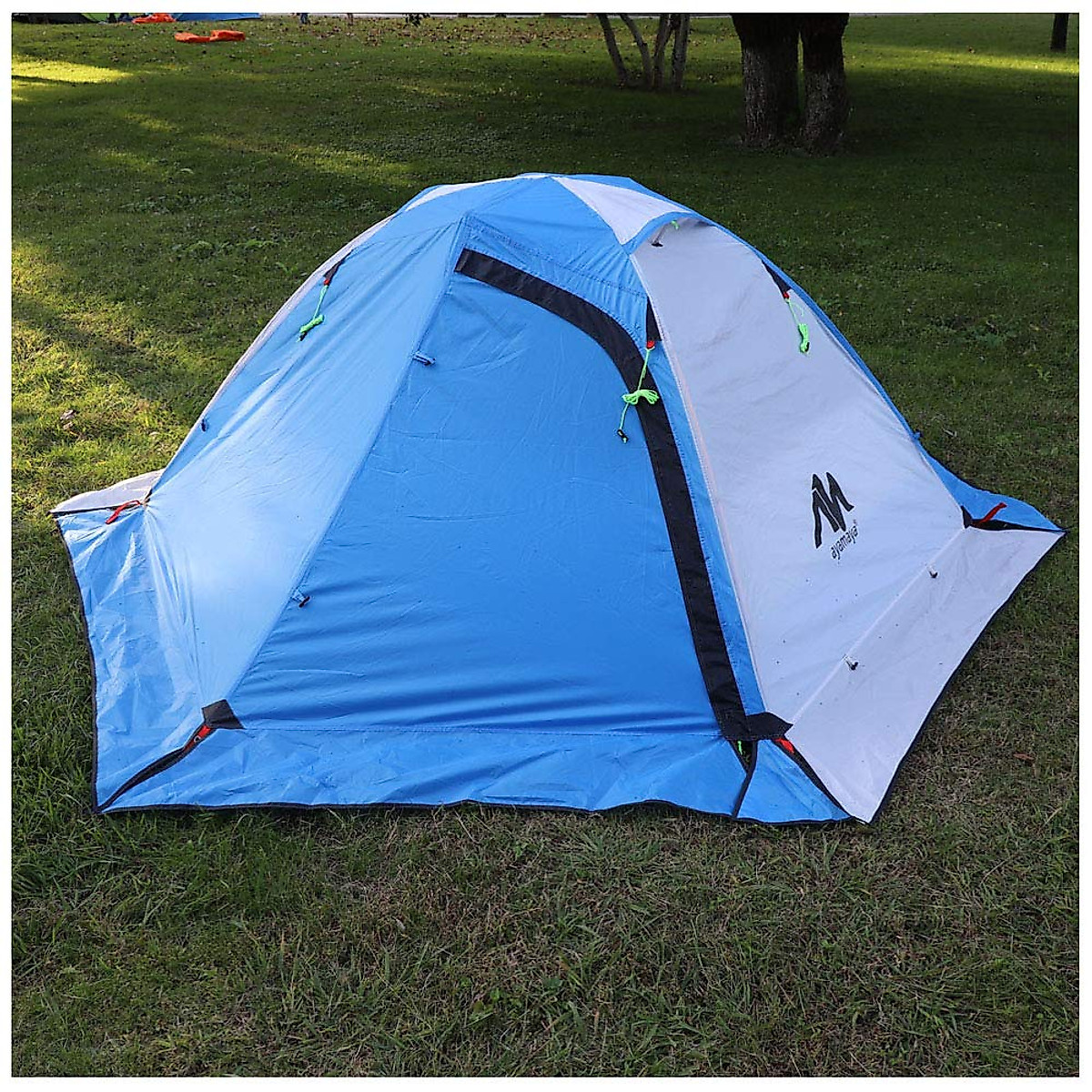 AYAMAYA 4 Season Backpacking Tent 2 Person Camping Tent Ultralight Waterproof All Weather Double Layer Two Doors Easy Setup 1 2 People Man Tents for Backpacker Outdoor Hiking Survival