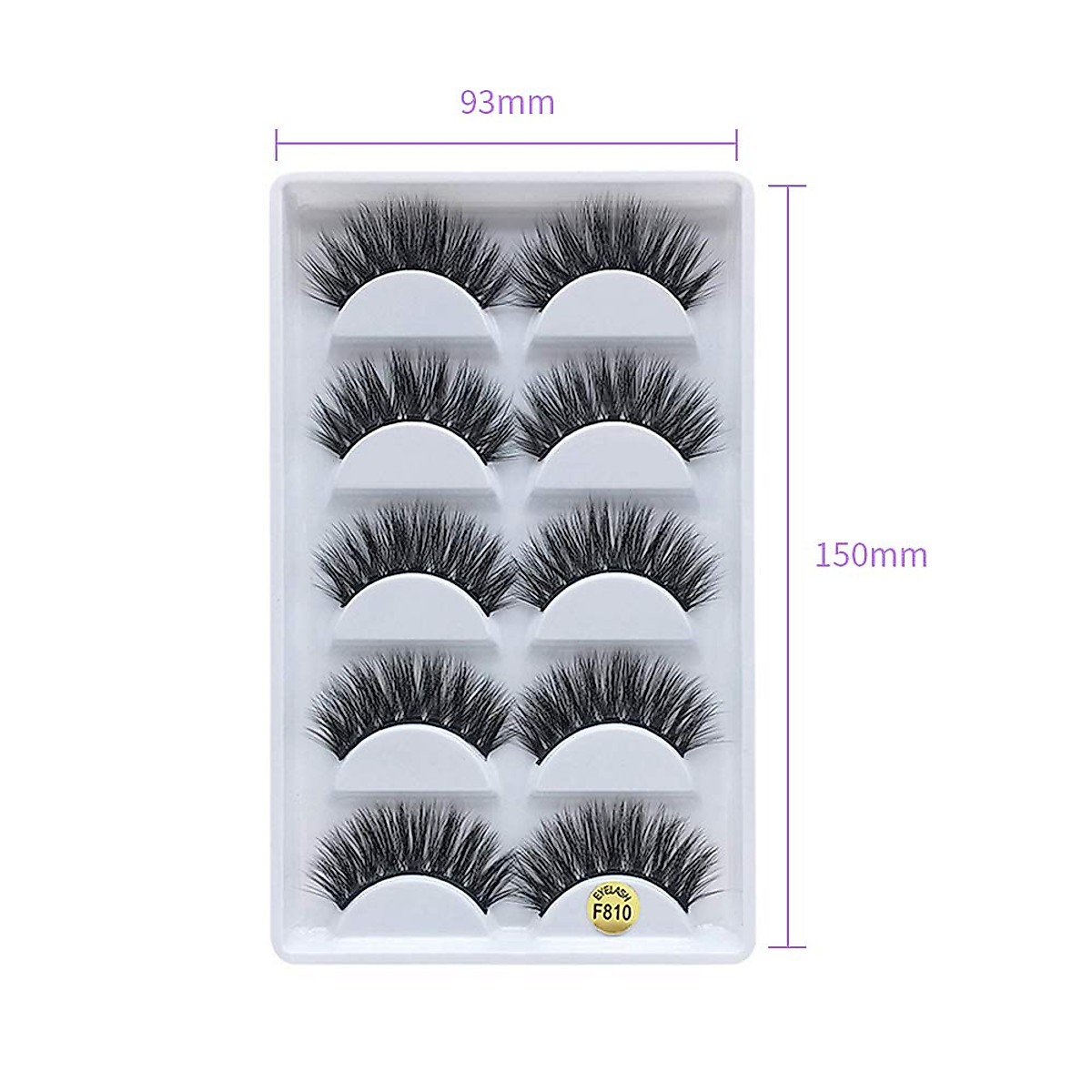 HIPRETTYUS 15 Pairs 3D Mink False Lashes, Wholesale Handmade Reusable 3D Faux Mink Fake Eyelashes, Wispy Long Full Natural Pack…