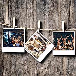 NUTJAM 100 Pack Mini Clothespins,3.5 X 0.7 MM Clothes Pins, Wooden Small Clothes Clips for Photos, Clothesline, Bag, Crafts, Art Wall, Pictures