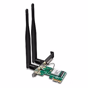Tenda AC1200 PCIe WiFi Card – Dual Band Wireless Card with 2 x 5dBi Detachable Antennas – Gigabit Network Card – PCI Express WiFi Card for Desktop/PC Gaming – Supports Windows 10(E12)