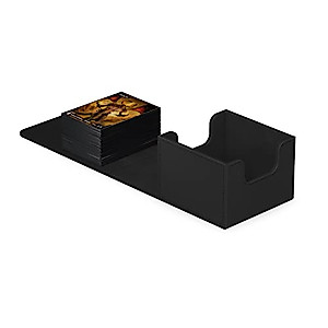 Ultimate Guard Sidewinder 133+, Deck Box for 133 Double-Sleeved TCG Cards, Black, Magnetic Closure & Microfiber Inner Lining for Secure Storage