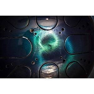 Tank Drum Kosmosky 9" (22 cm) KSY-131 "Mirror spiral" E minor/Hand Pan/Steel Drum/Tongue drum/Singing bowl