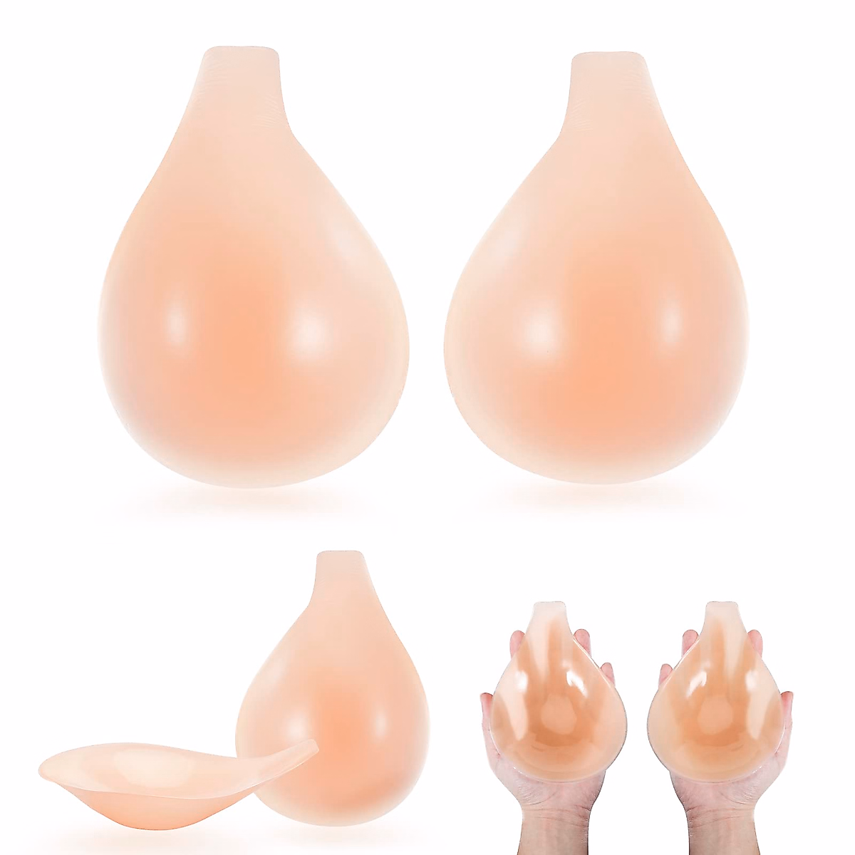 CYEVA Baby Silicone Bottle Brush Cleaner Set, Portable Plastic Handle, 5-Piece Set for Cleaning and Drying Bottles