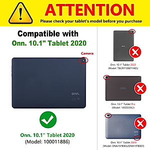 Fintie Folio Case for Onn. 10.1" Tablet 2020 (Model: 100011886), Multiple Angle Viewing Smart Stand Protective Cover with Pocket, Pencil Holder for Onn 10 inch Tablet 2020 Generation 2 (Starry Sky)