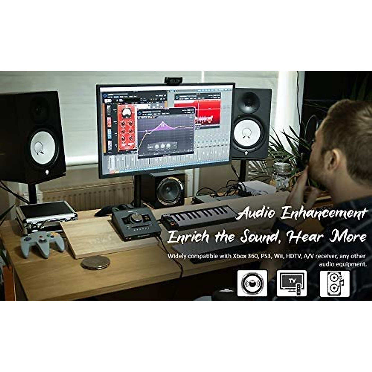 iMBAPrice 75 Feet 2RCA Male to 2RCA Male Python Home Theater Audio Cable for HDTV, Amplifiers, Hi-Fi Systems,Speakers, Subwoofer, Satellite Receivers and More