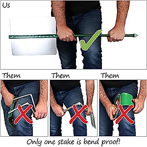 SmartSign 12 x 10 inch Custom Yard Sign with 3 foot Stake - Add Your Text, 40 mil Laminated Rustproof Aluminum, Choose Your Color, Set of 1