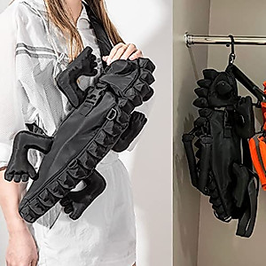 Waterproof 3D Lizard Backpac Sling Bag Crossbody Backpack for Men Women,Lizard Adjustable Harness and Sling Bag, Detachable Sling Backpack Hiking Daypack, Multipurpose Cross Body Chest Bag ( Color : B