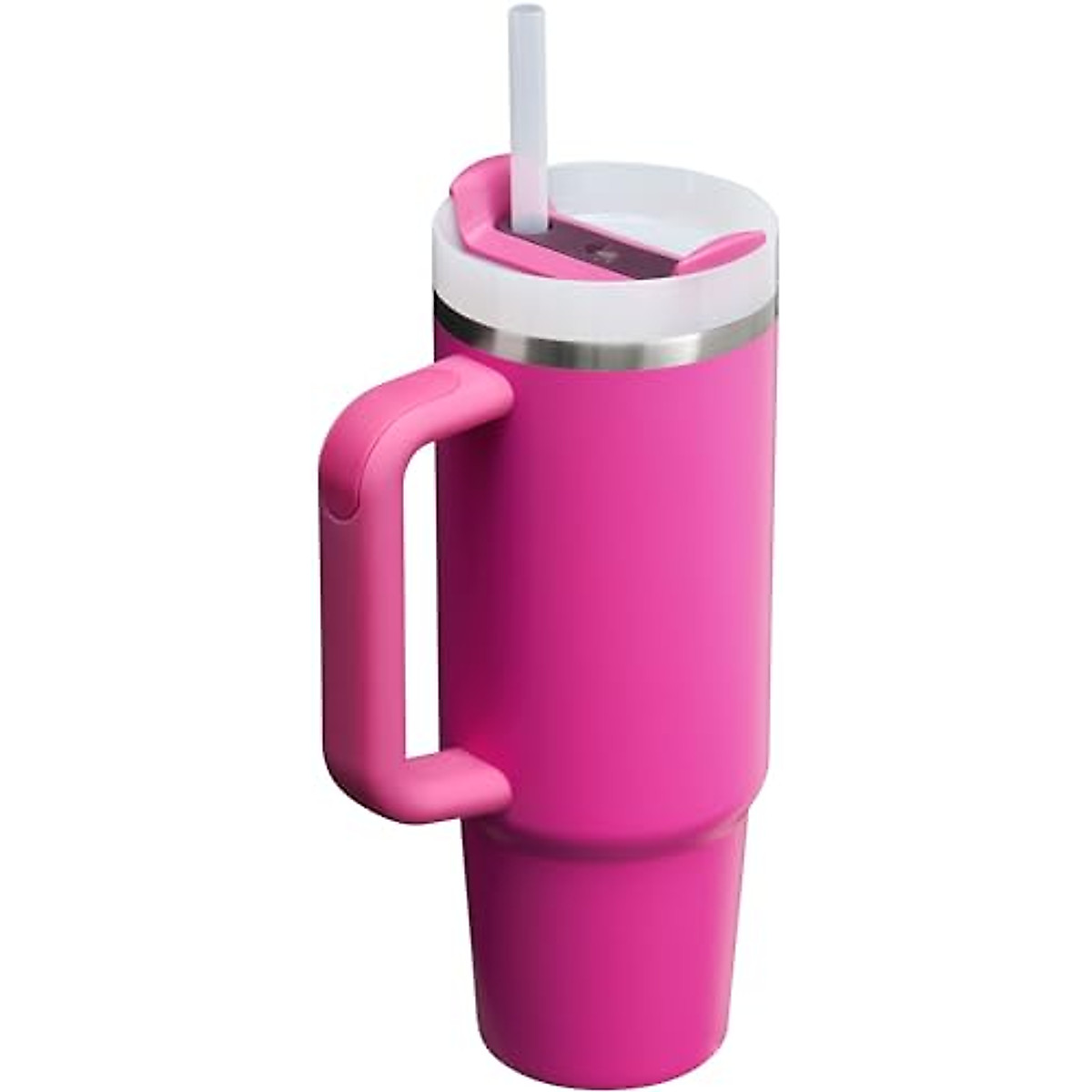 Stanley Quencher H2.0 Tumbler with Handle and Straw 30 oz | Flowstate 3-Position Lid | Cup Holder Compatible for Travel | Insulated Stainless Steel Cup | BPA-Free | Fuchsia