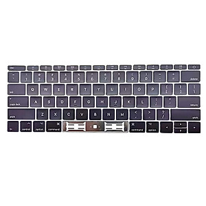 Willhom Keyboard Keys Keycap US Layout Set Replacement for MacBook Pro Retina Late 2016-Mid 2017 13" A1708 A1706 15" A1707 and MacBook 12" 2017 A1534