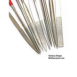 Harrier Guitar Nut Files Needle Fret Saddle Files Guitar Repair Luthier Tool Set of 10Pcs.